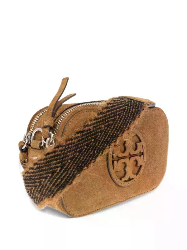 Tory Burch Mini Miller Suede Crossbody Bag - Brown