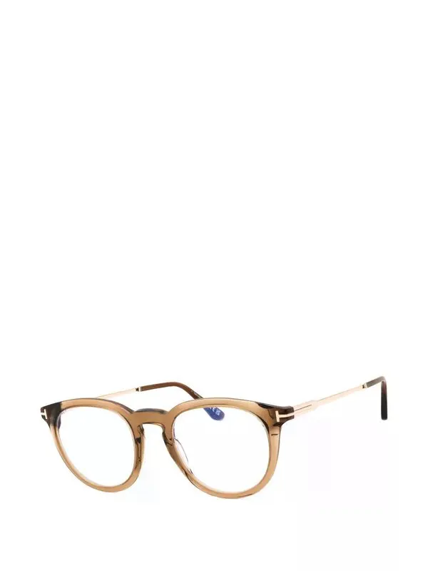 TOM FORD Round-frame Glasses - Brown
