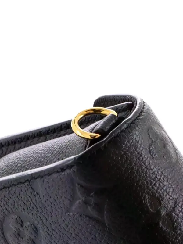 LOUIS VUITTON Pochette Metis Wallet On Chain Monogram Empreinte Leather Crossbody Bag - Black