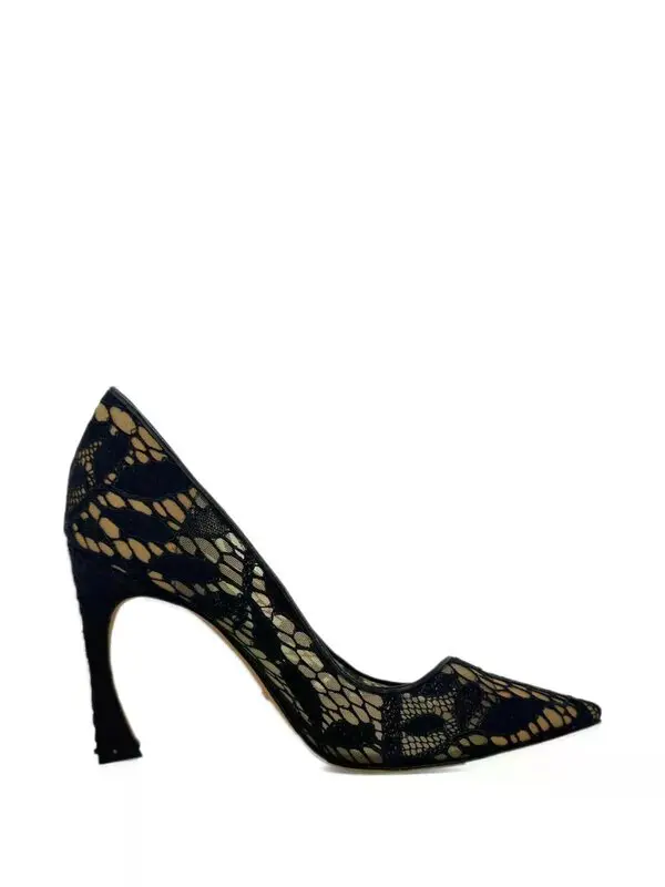 Dior Lace Mesh Pointed-toe Pumps