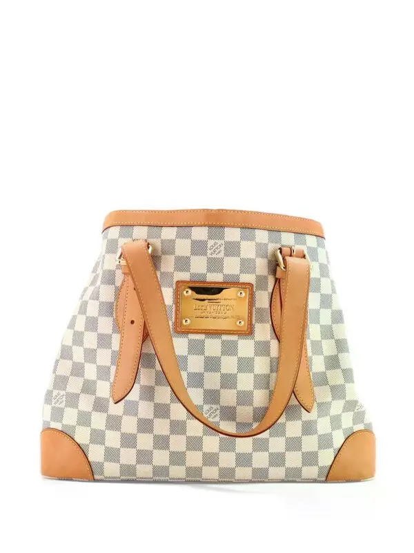 LOUIS VUITTON Hampstead Handbag Damier Mm Tote Bag - White