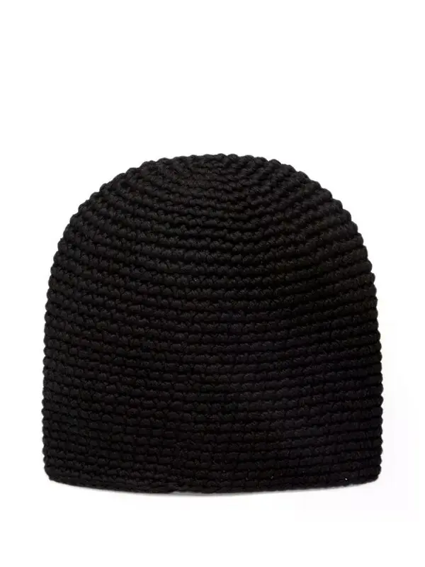 DIME Crochet Logo-embroidered Beanie Hat
