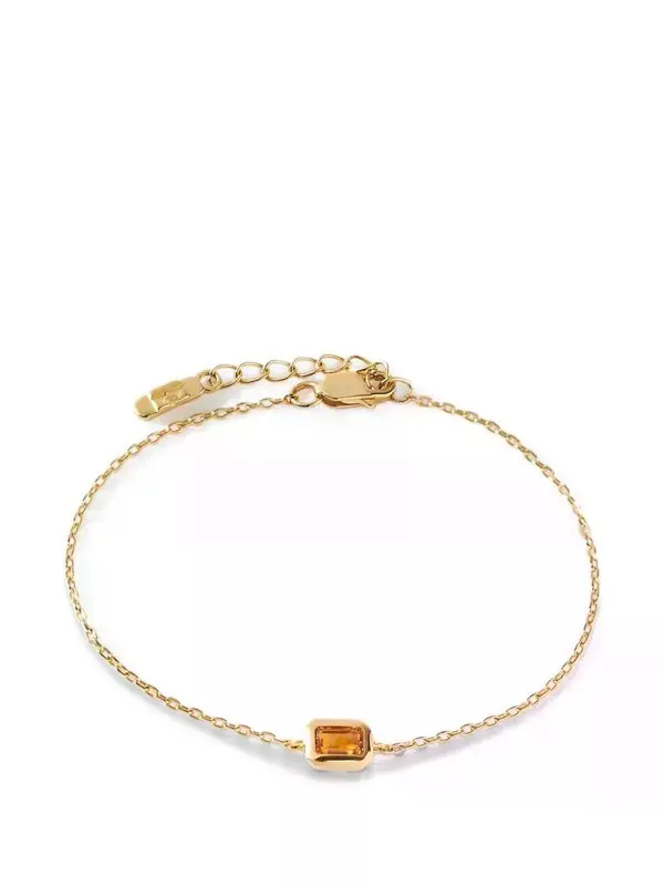 EDGE OF EMBER Deco Birthstone Bracelet - Gold