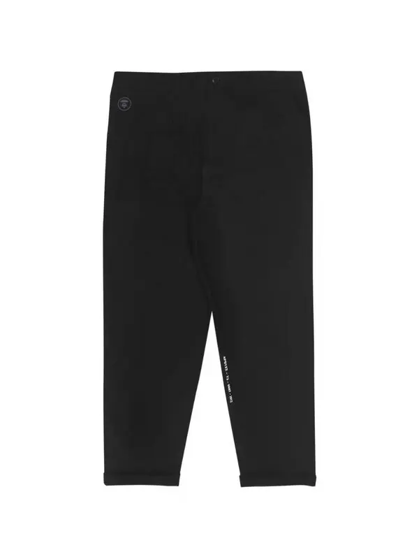 AAPE BY *A BATHING APE Logo-print Straight-leg Trousers