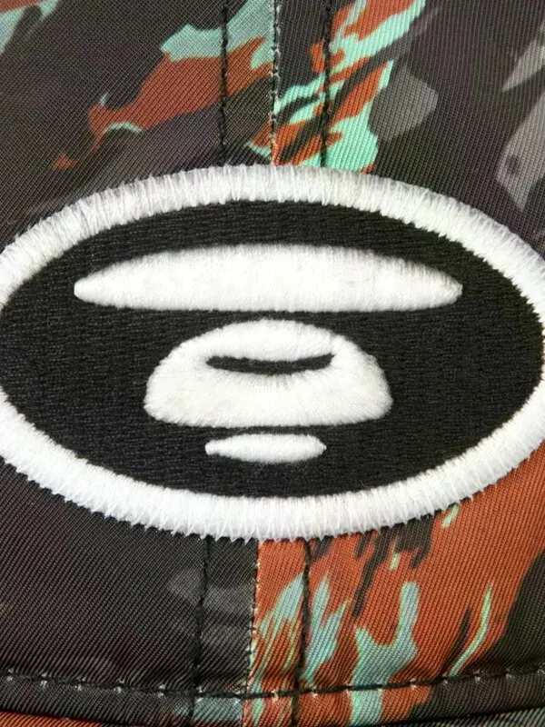 AAPE BY *A BATHING APE Aapeunvs Moonface-embroidery Camouflage-print Cap
