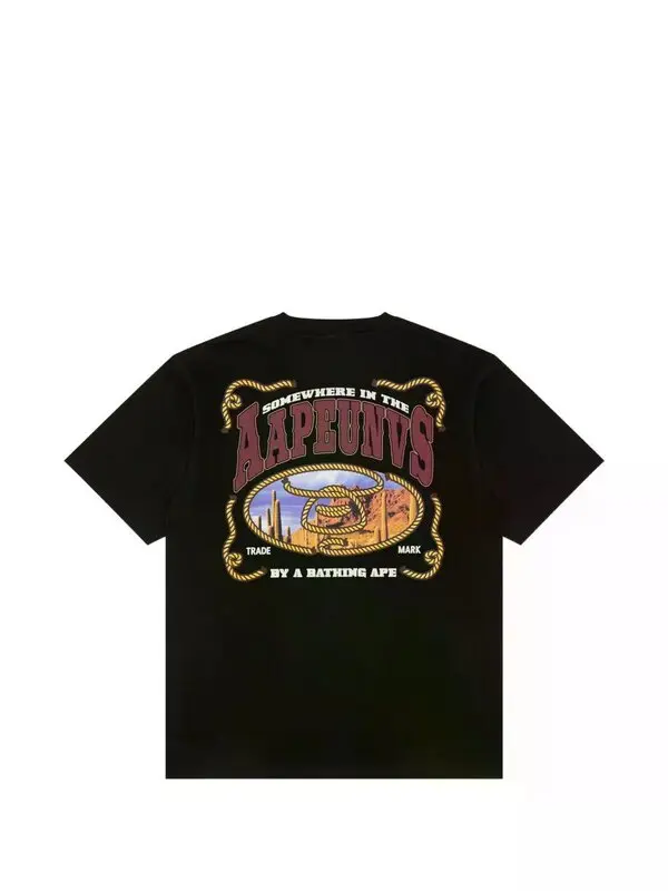 AAPE BY *A BATHING APE Moonface Logo-print T-shirt