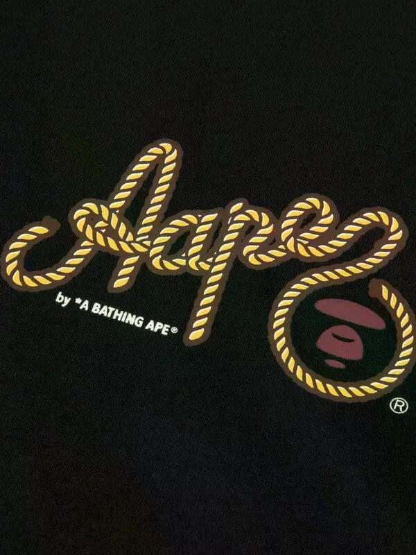 AAPE BY *A BATHING APE Moonface Logo-print T-shirt