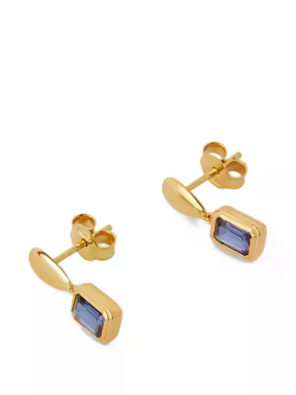 EDGE OF EMBER Pebble Birthstone Drop Earrings