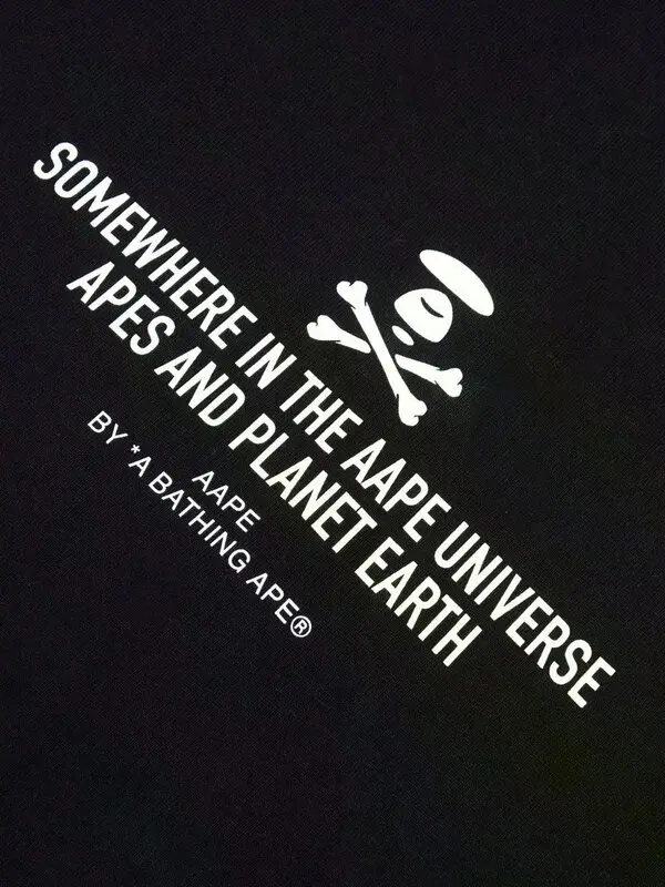AAPE BY *A BATHING APE Moonface-print Long-sleeved T-shirt