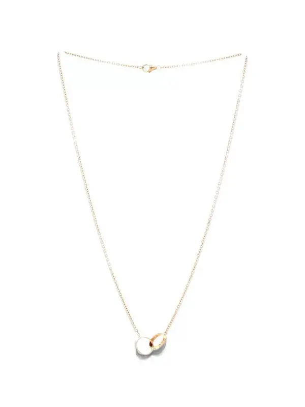 Cartier Love Interlocking 18k Rose Gold Necklace