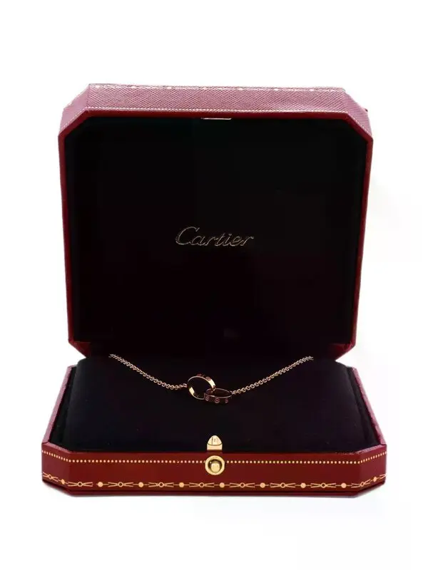 Cartier Love Interlocking 18k Rose Gold Necklace