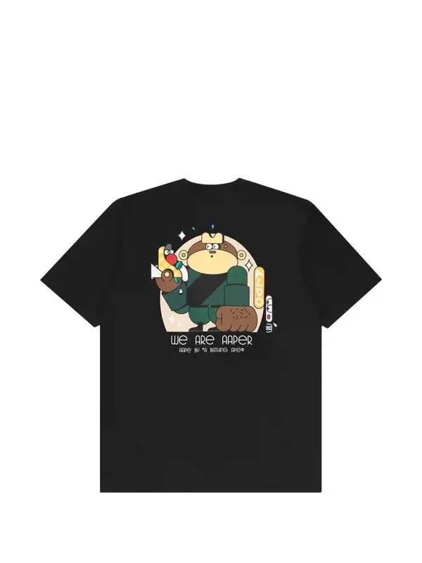 AAPE BY *A BATHING APE X Sebastian Schwamm Aaper Graphic-print T-shirt - Black