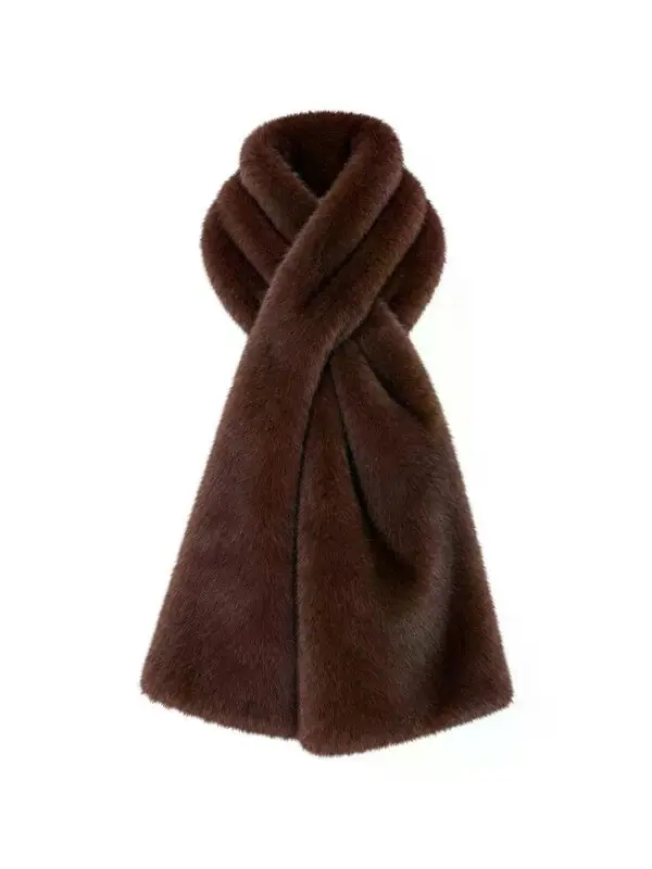 BASSIA Faux-mink Fur Scarf