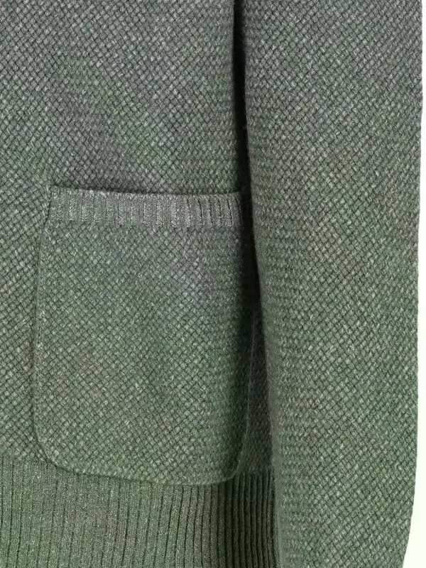 Zegna Light And Grey Mélange Cashmere And Wool Jacket
