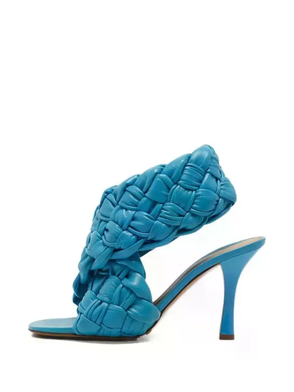 Bottega Veneta The Bold Intrecciato Leather Sandals