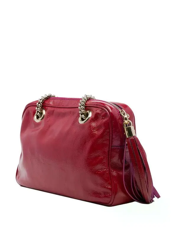 Gucci 2016-2026 Patent Soho Chain Zip Shoulder Bag