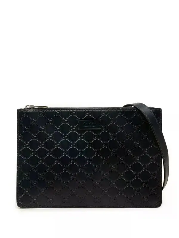 Gucci 2000-2015 Guccissima Zip Messenger Bag Crossbody Bag