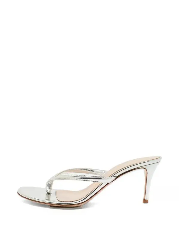 GIANVITO ROSSI Calypso Patent Leather Thong Sandals