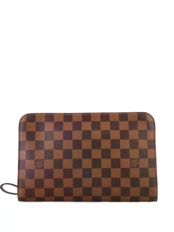 LOUIS VUITTON Pochette Saint Louis Damier Clutch Bag
