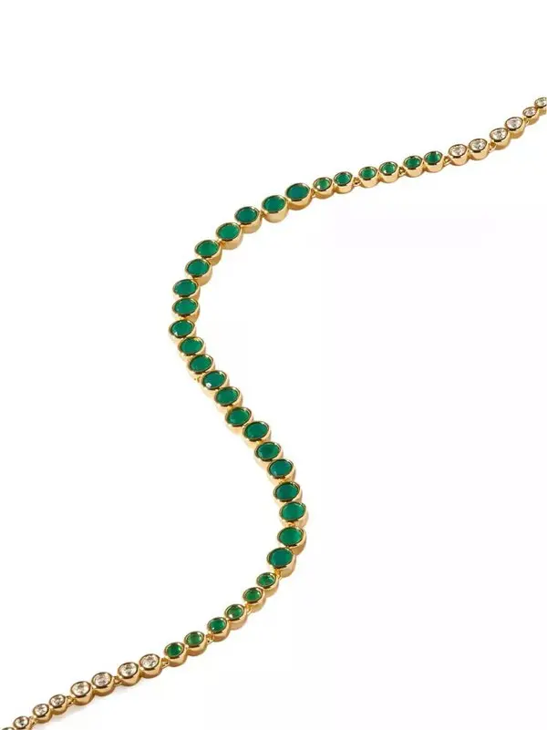 EDGE OF EMBER Serena Tennis Onyx Necklace - Gold