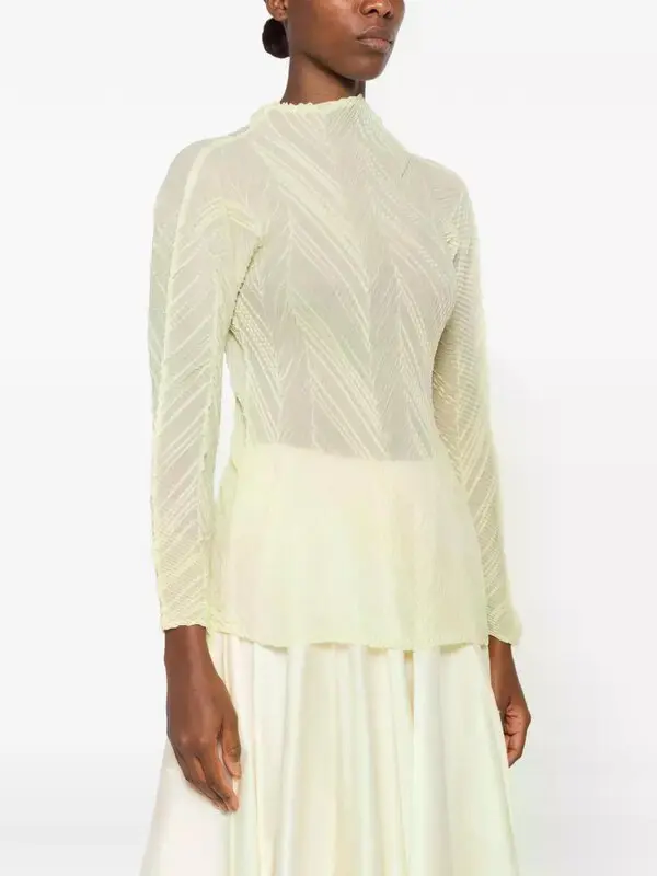Issey Miyake Zigzag Pleats Top