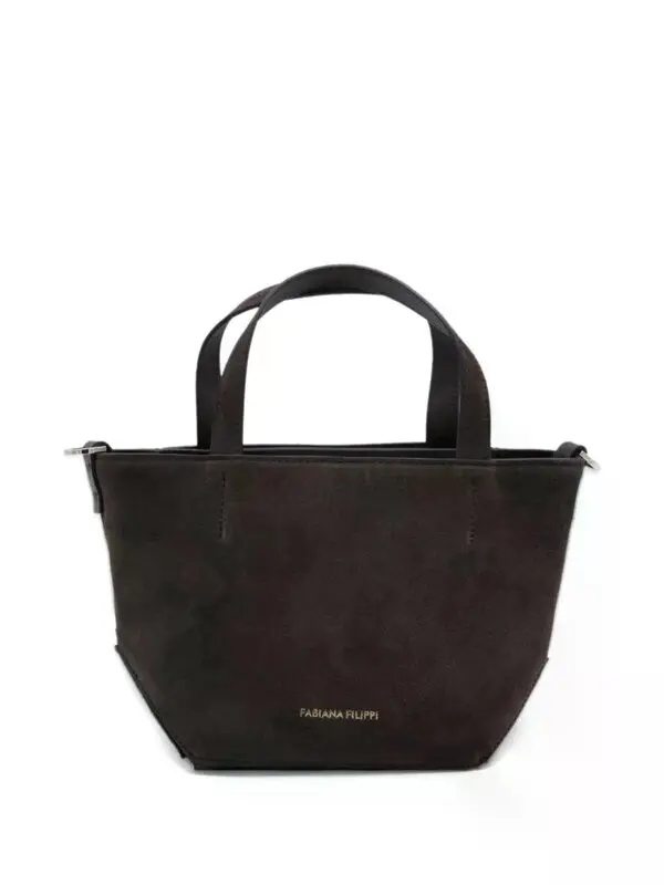 Fabiana Filippi Suede Tote Bag - Brown