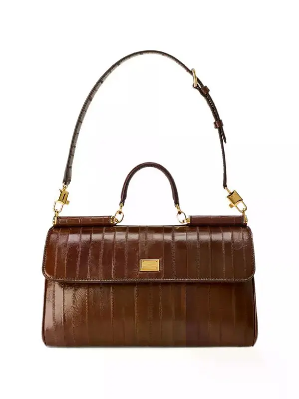 Dolce & Gabbana Sicily Hagfish Shoulder Bag - Brown