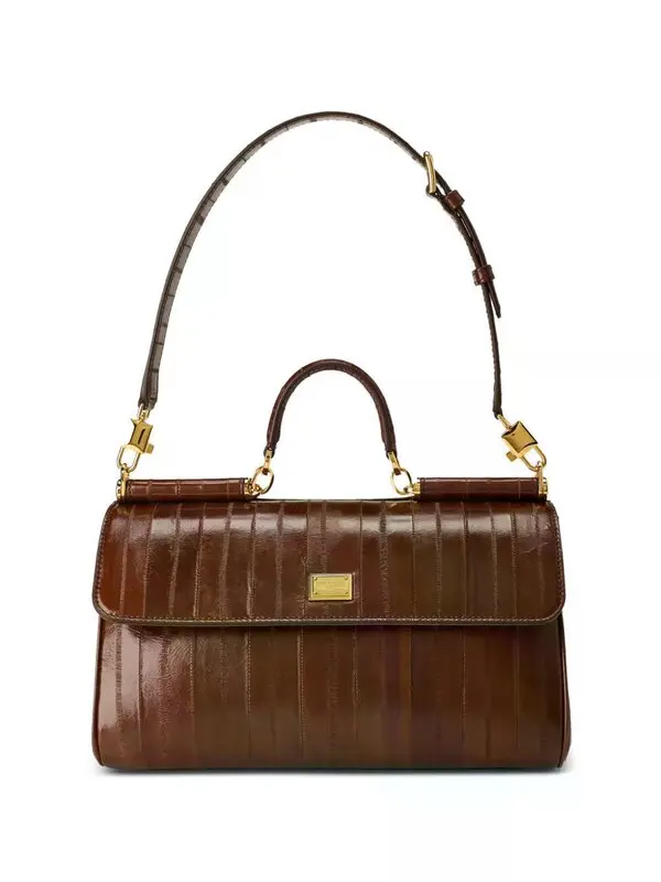 Dolce & Gabbana Sicily Hagfish Shoulder Bag - Brown