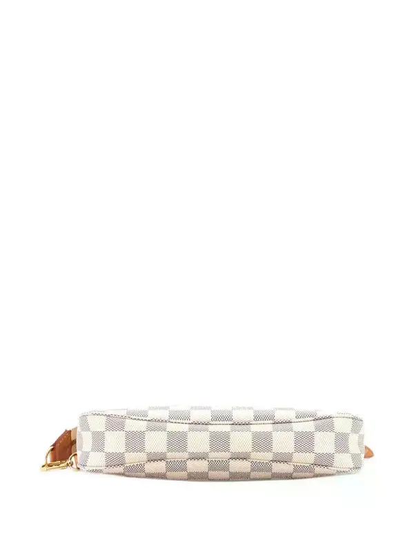 LOUIS VUITTON Pochette Accessoires Damier Clutch Bag - White