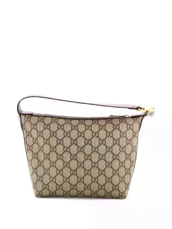 Gucci Ophidia Zip Gg Coated Canvas Super Mini Shoulder Bag