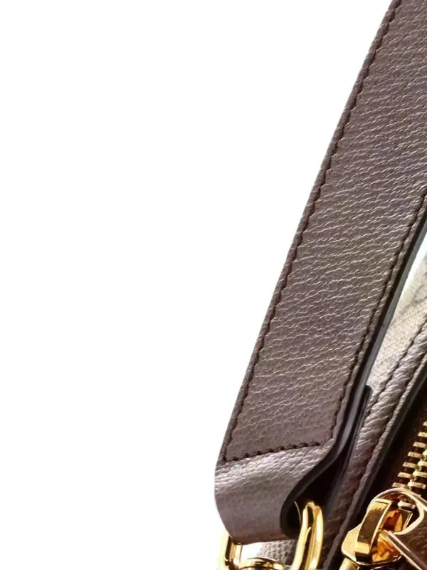 Gucci Ophidia Zip Gg Coated Canvas Super Mini Shoulder Bag