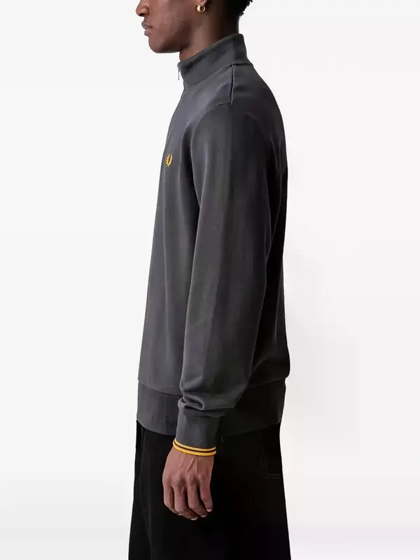 Fred Perry Quarter-zip Embroidered-logo Sweater