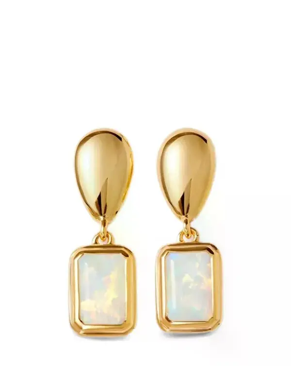 EDGE OF EMBER Pebble Birthstone Drop Earrings