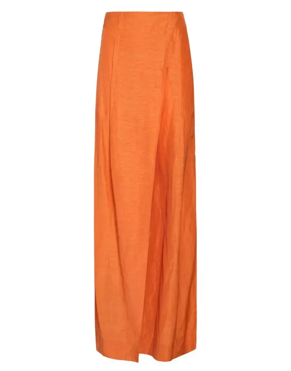 Alberta Ferretti Pants Size Cupro, Linen, Cotton