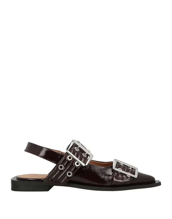 GANNI Ballet Flats Size Synthetic Fibers