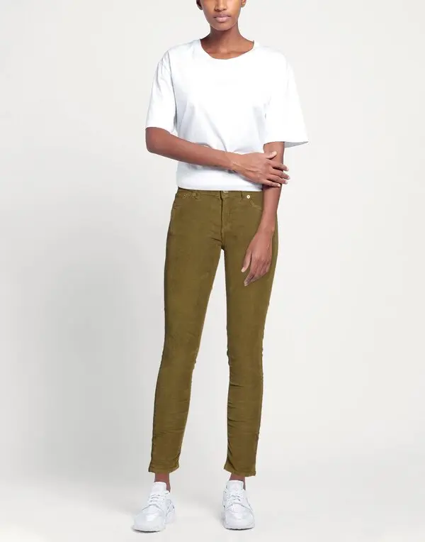 DONDUP Pants Camel Size Cotton, Lyocell, Elastane - Green