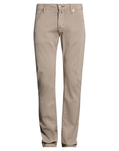 JACOB COHЁN Pants Taupe Size Virgin Wool, Elastane - Grey