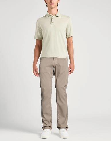 JACOB COHЁN Pants Taupe Size Virgin Wool, Elastane