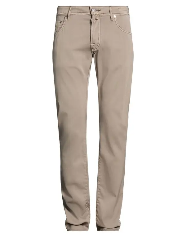 JACOB COHЁN Pants Taupe Size Virgin Wool, Elastane