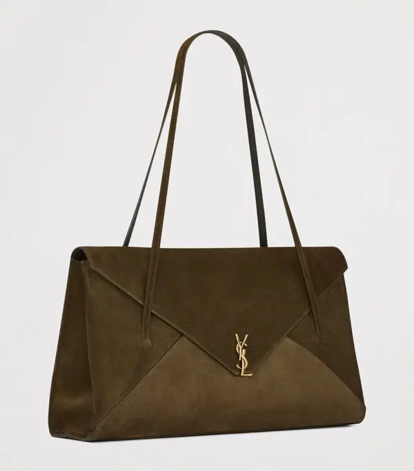 Saint Laurent Large Suede Simone Shoulder Bag