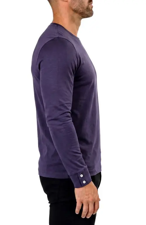 MACEOO Long Sleeve T-shirt With Button Cuffs