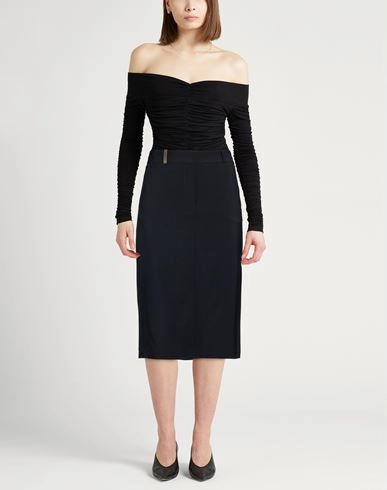 Peserico Midi Skirt Midnight Size Virgin Wool, Elastane