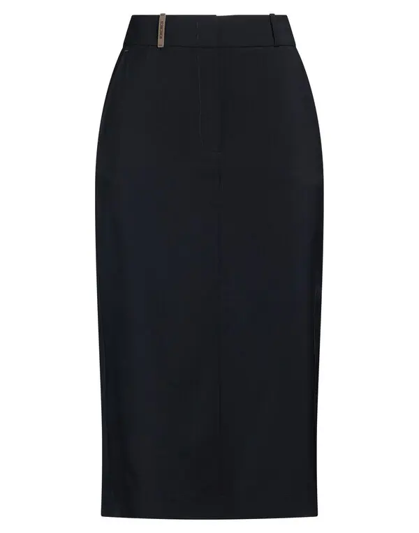 Peserico Midi Skirt Midnight Size Virgin Wool, Elastane