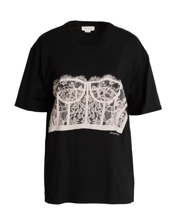 Alexander McQueen T-shirt Size Cotton - Black