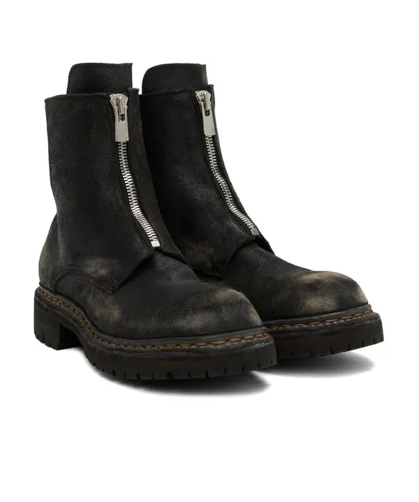 Guidi Front Zipped Ankle Boots