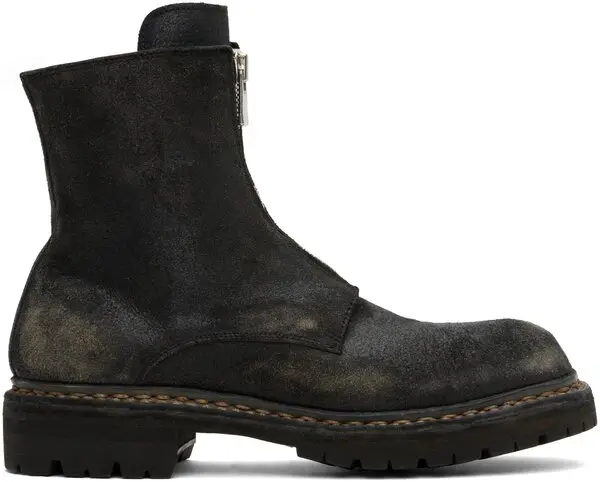 Guidi Front Zipped Ankle Boots