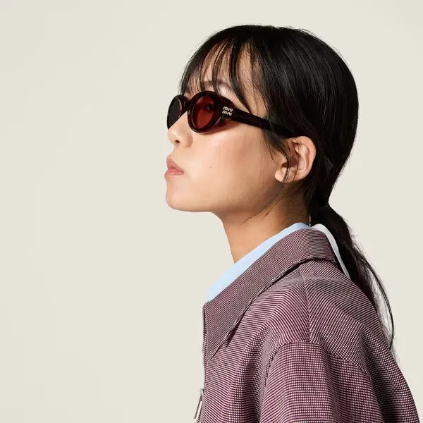 Miu Miu Oval-frame Sunglasses