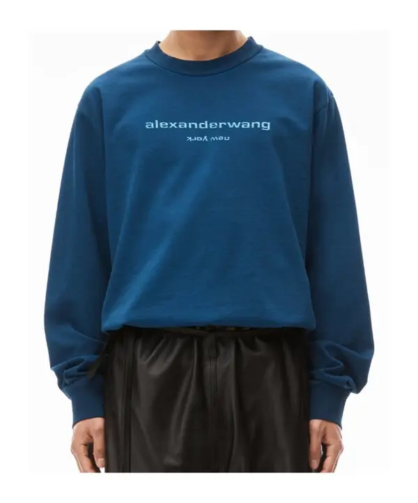 Alexander Wang Logo Embroidered Crewneck Sweatshirt