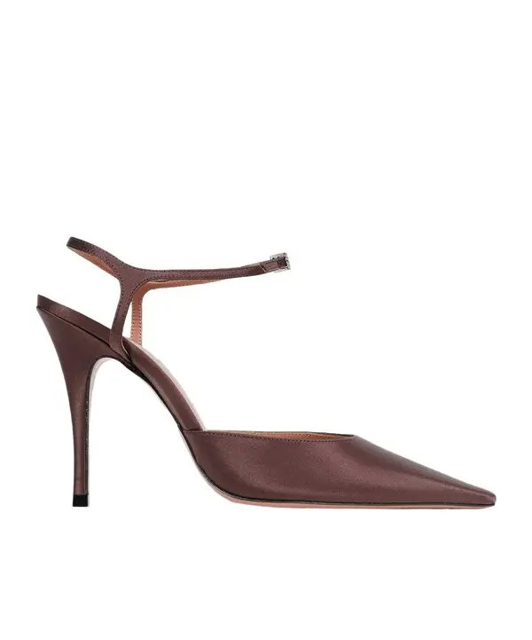 Amina Muaddi Stiletto-heeled Sandals - Brown