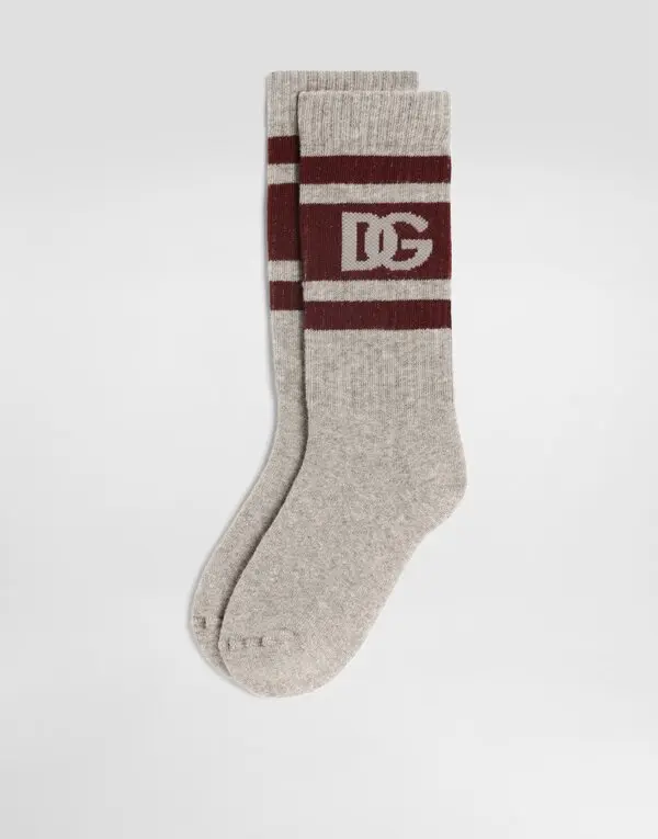 Dolce & Gabbana Logo-detail Striped Socks